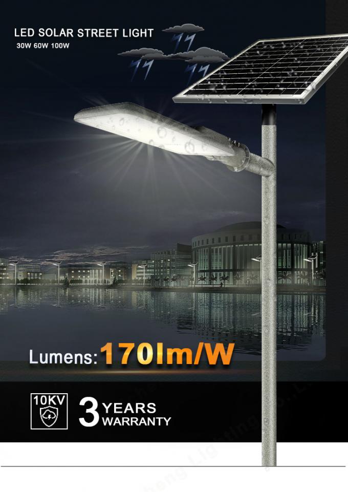 RoHS Explosion Proof 170lm/W High Power Solar Street Light