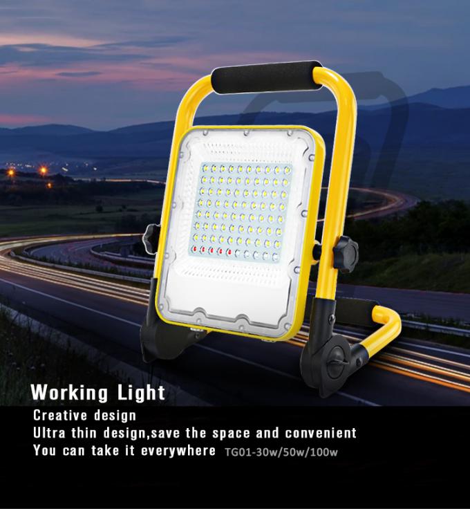 Durable Waterproof And Flexible Cordless Portable LED Floodlight Work ...