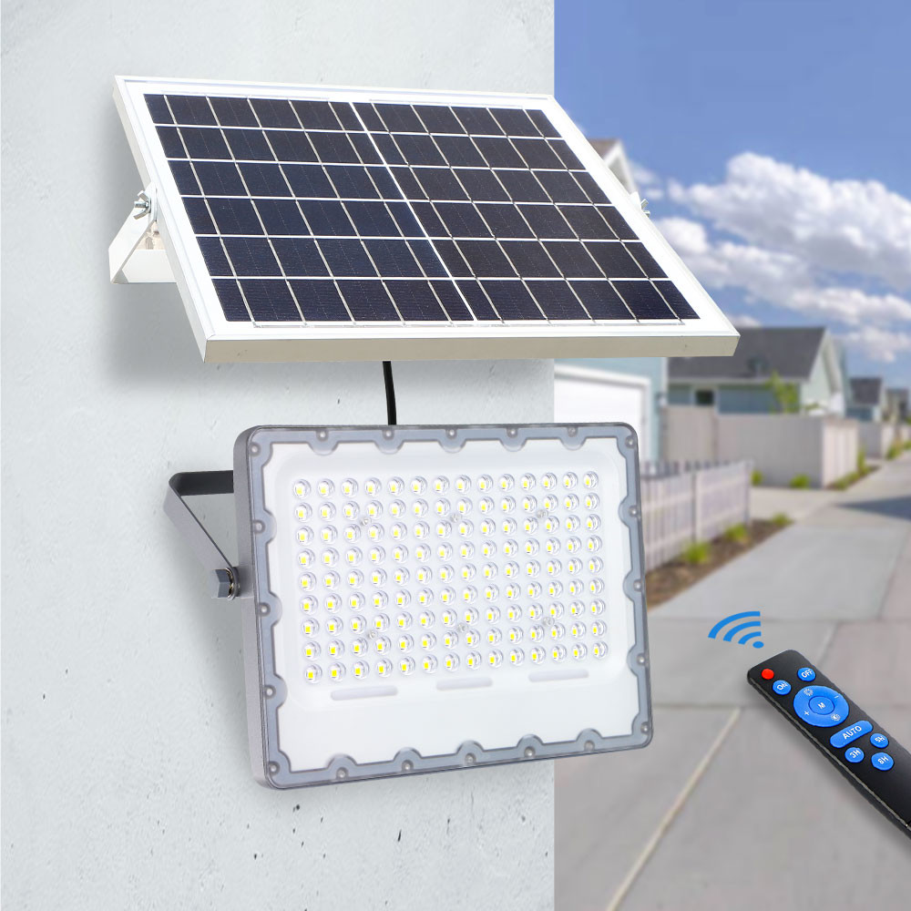 100w High Powered LED Solar Flood Lights With Motion Sensor Outdoor ...