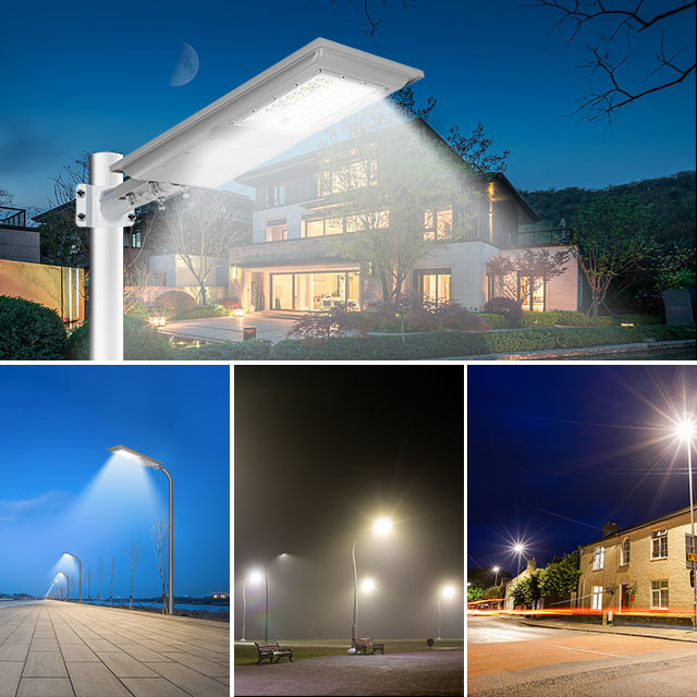 Aluminum High Power Solar Street Light Motion Sensor DC 100 W 200 W 300 ...