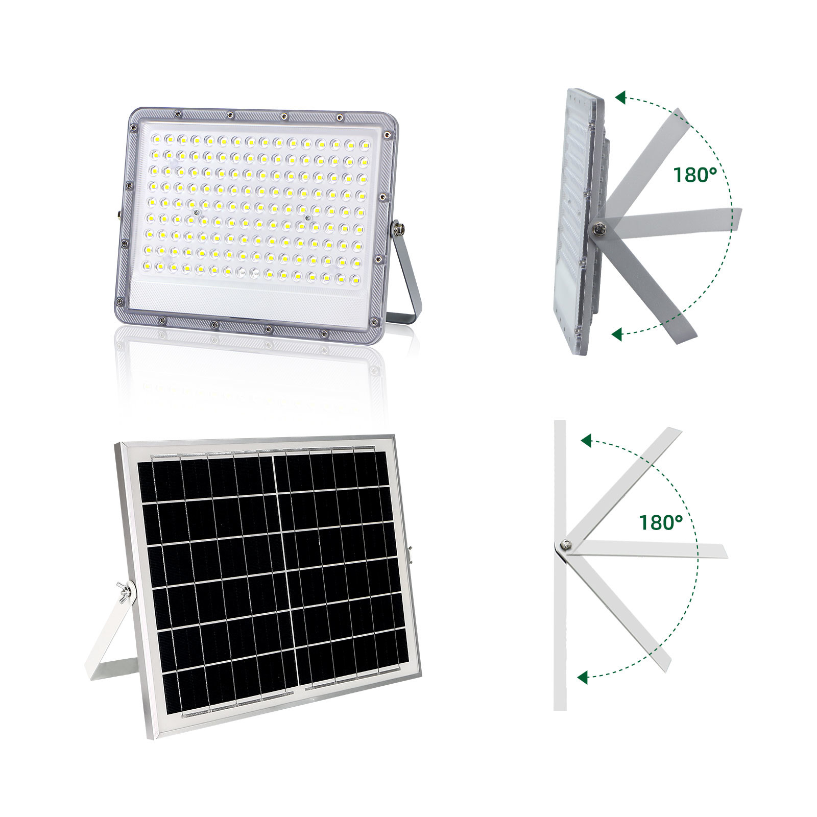 DC Solar LED Flood Light IP65 100 Watt 200 Watt 300 Watt Rechargeable ...