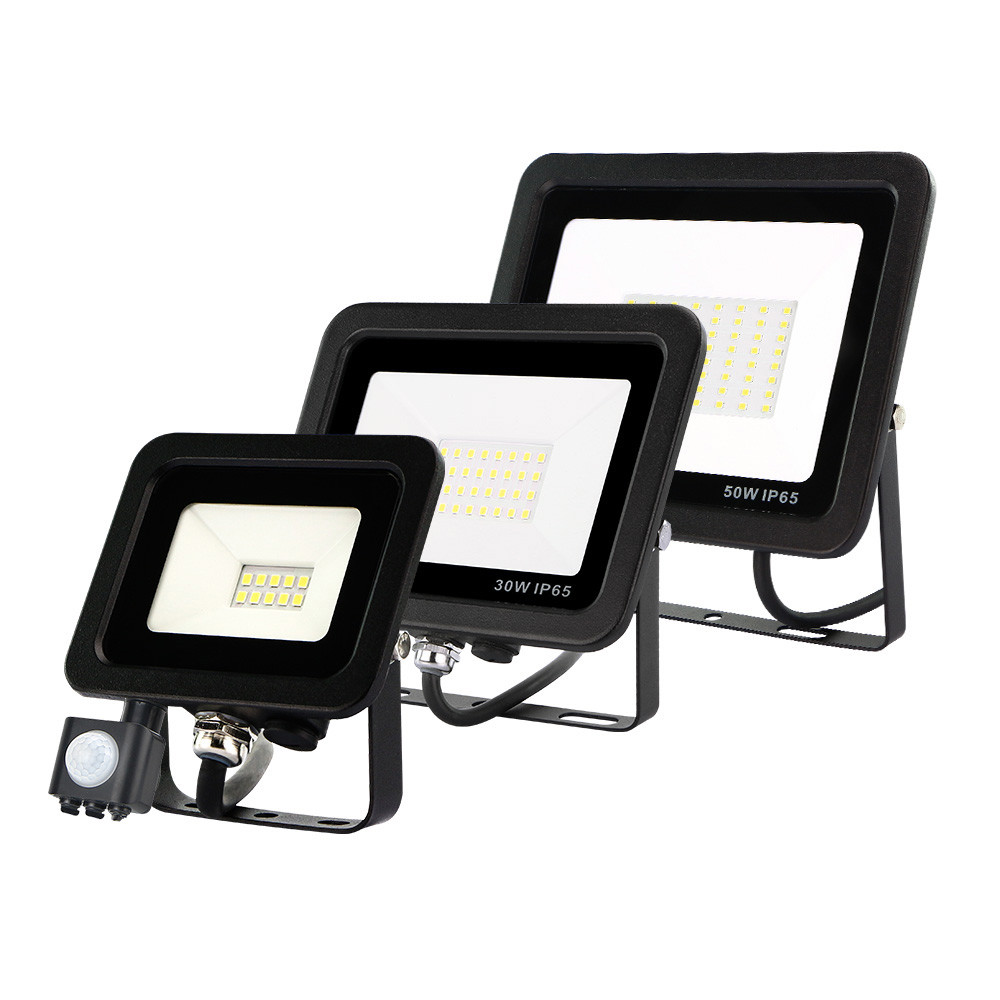 260V Security LED Floodlights Eave Mount 10 W 30 W 50 W Outdoor Motion ...