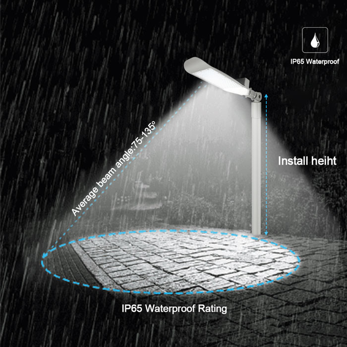 2700-6500K Outdoor LED Street Lights 200w Roadway Pathway Parking Lot ...