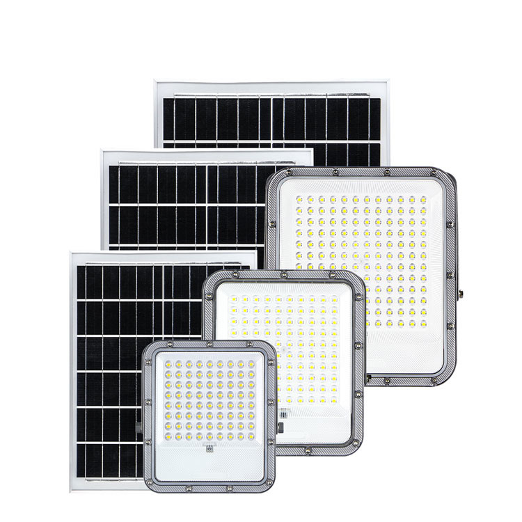 2700K 6500K Solar Powered Flood Lights 100w Big Capacity 3.2V Battery ...