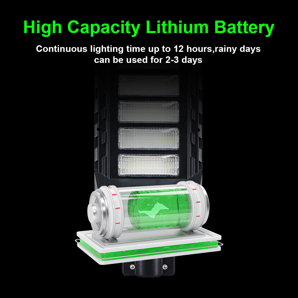 Motion Sensor All In One Solar LED Street Light 50W 100W 200W IP65 ...