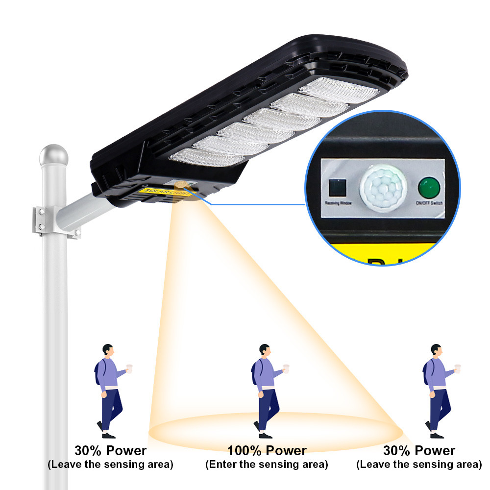 Motion Sensor All In One Solar LED Street Light 50W 100W 200W IP65 ...