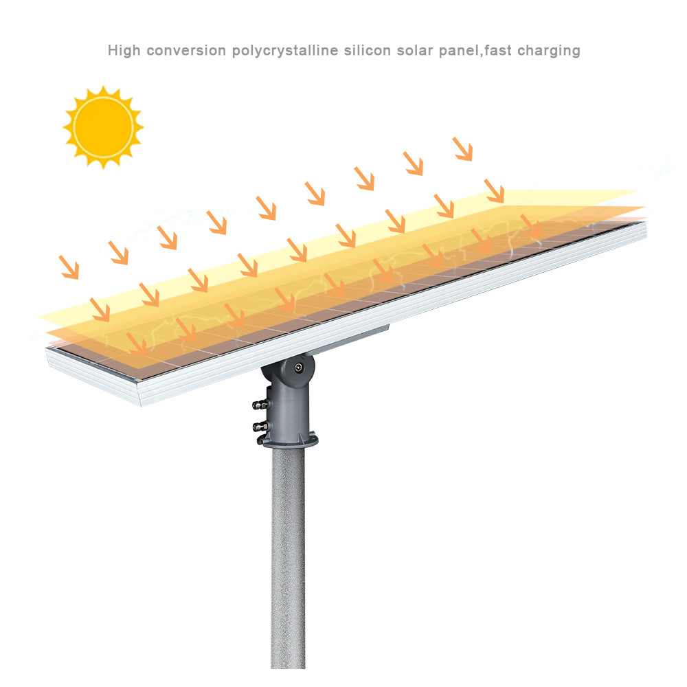 Outdoor Led Solar Street Lamp Remote Control With Battery IP65 50w 1100w 50w 200w