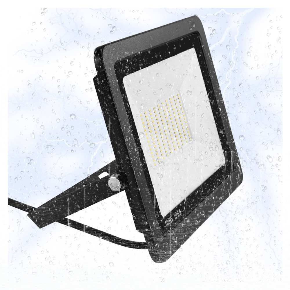 Slim Aluminum Body 50W Outdoor Led Flood Light With Module Motion Sensor
