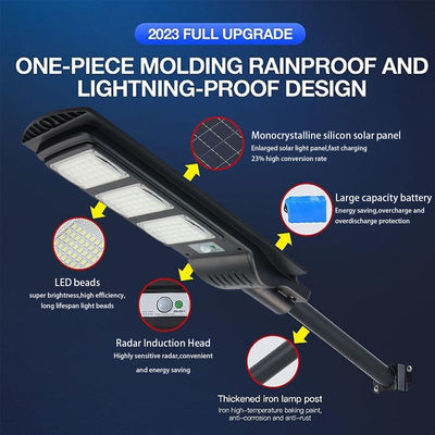 IP65 IK10 Protection High Power Led Solar Street Light Durable Pole All ...