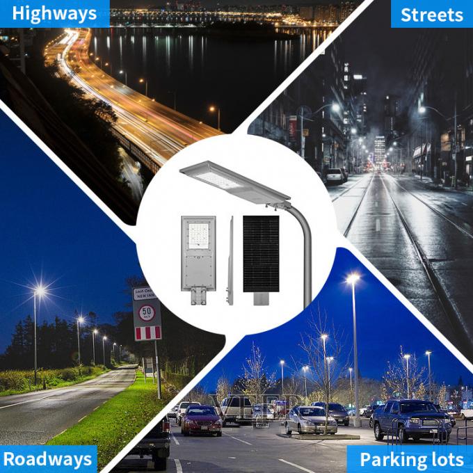 Aluminium Integrated All In One Solar LED Street Light Motion Sensor ...