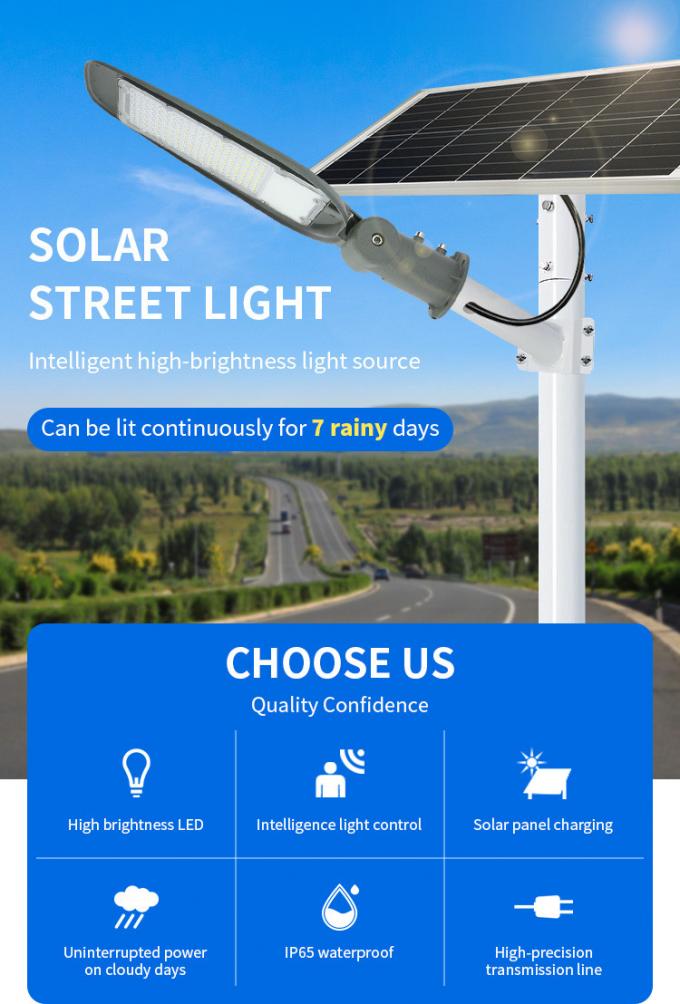 All In Two LED Solar Power Street Lights With Battery 300w 500w 1000w ...