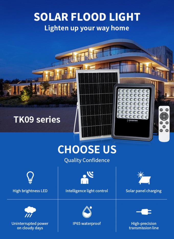 100 W 150 W 200 W LED Solar Outdoor Flood Lights Ground Mounted ...