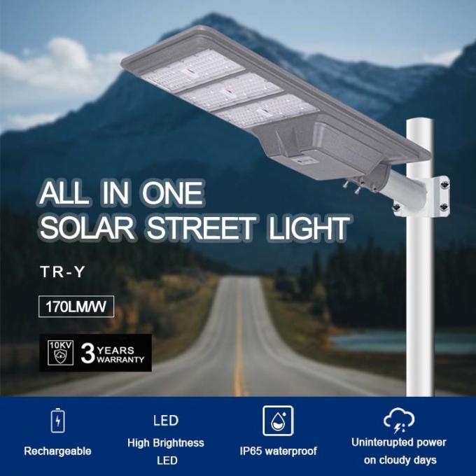 Garden Roadway Automatic Solar Street Light All In One With Sensor ...