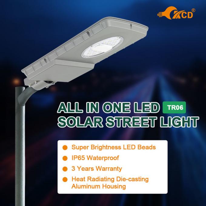 Monocrystalline Panel 17000lm Solar Powered LED Street Lights 100W High ...